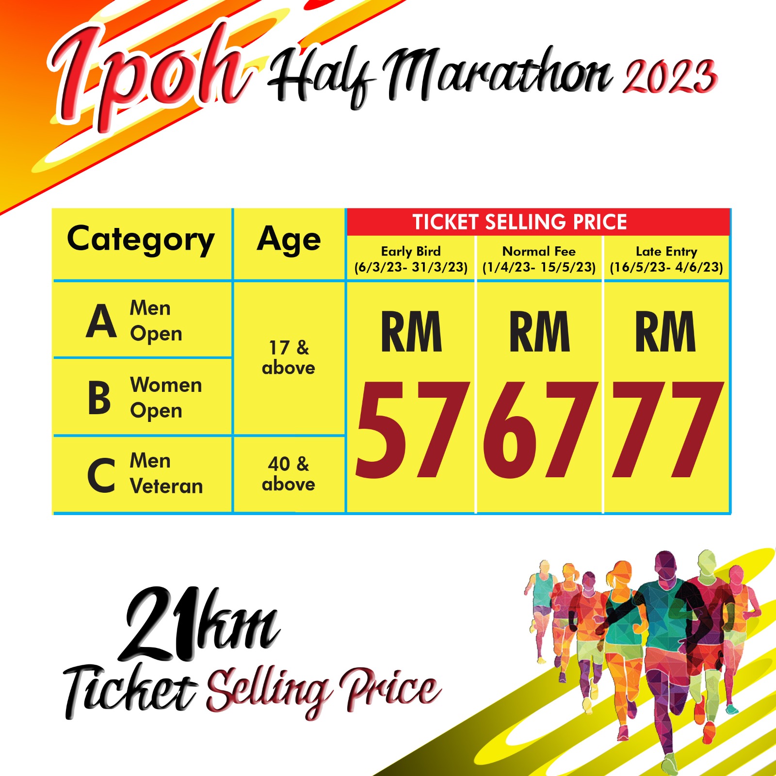Ipoh Half Marathon 2023 | Howei Online Event Registration