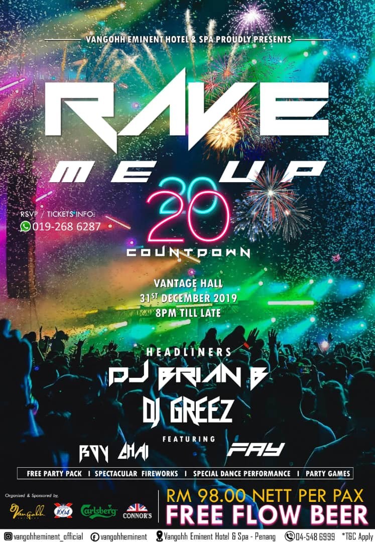 Rave Me Up New Year Eve Countdown Party | Howei Online Event Registration