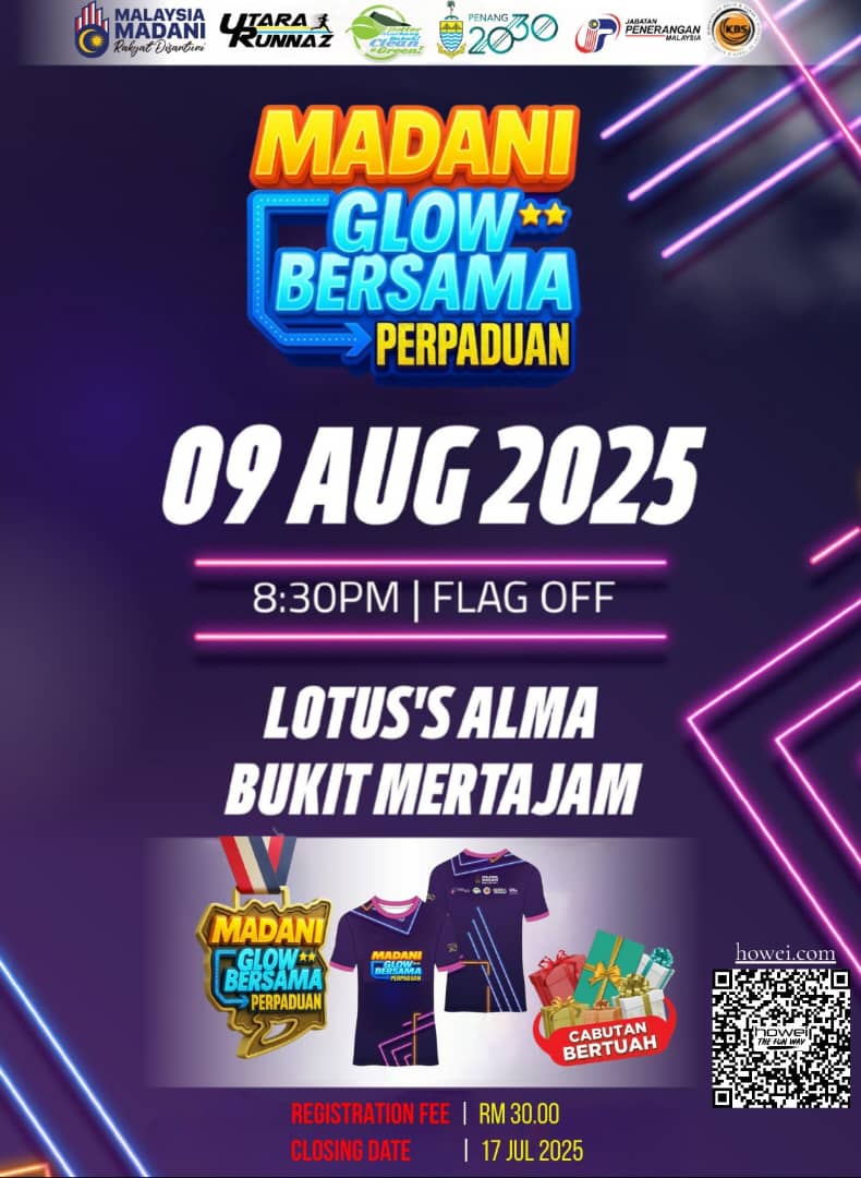 Madani Glow Bersama Perpaduan Walk 2025 | Howei Online Event Registration