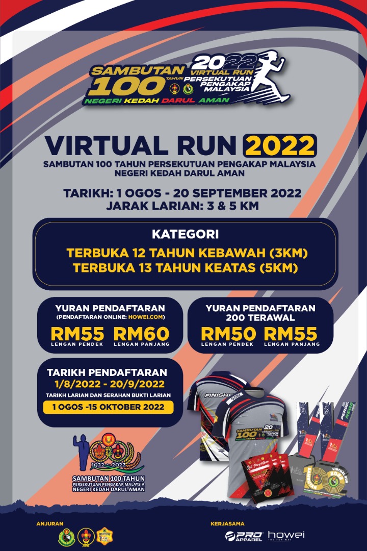 Virtual Run 2022 Sambutan 100 Tahun Persekutuan Pengakap Malaysia ...