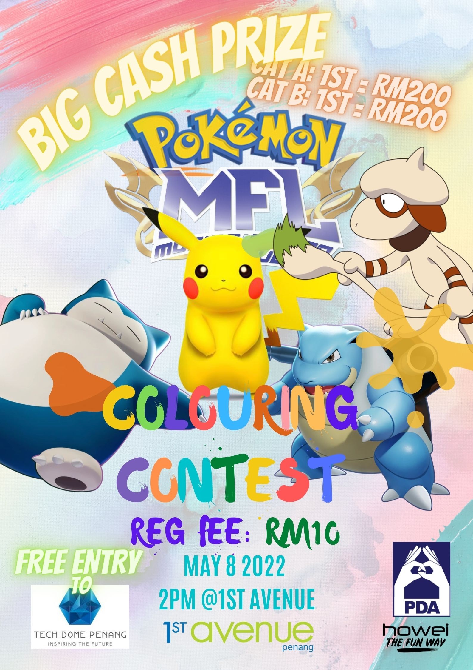 Pokémon Carnival Colouring Contest | Howei Online Event Registration