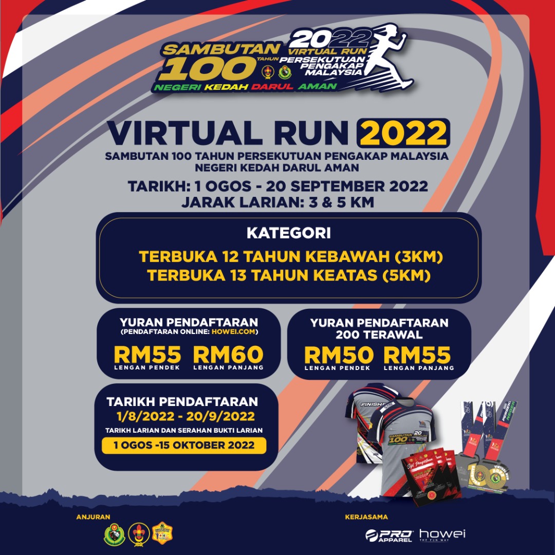 Virtual Run 2022 Sambutan 100 Tahun Persekutuan Pengakap Malaysia ...