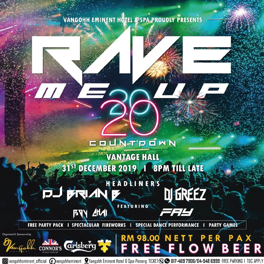 Rave Me Up New Year Eve Countdown Party | Howei Online Event Registration