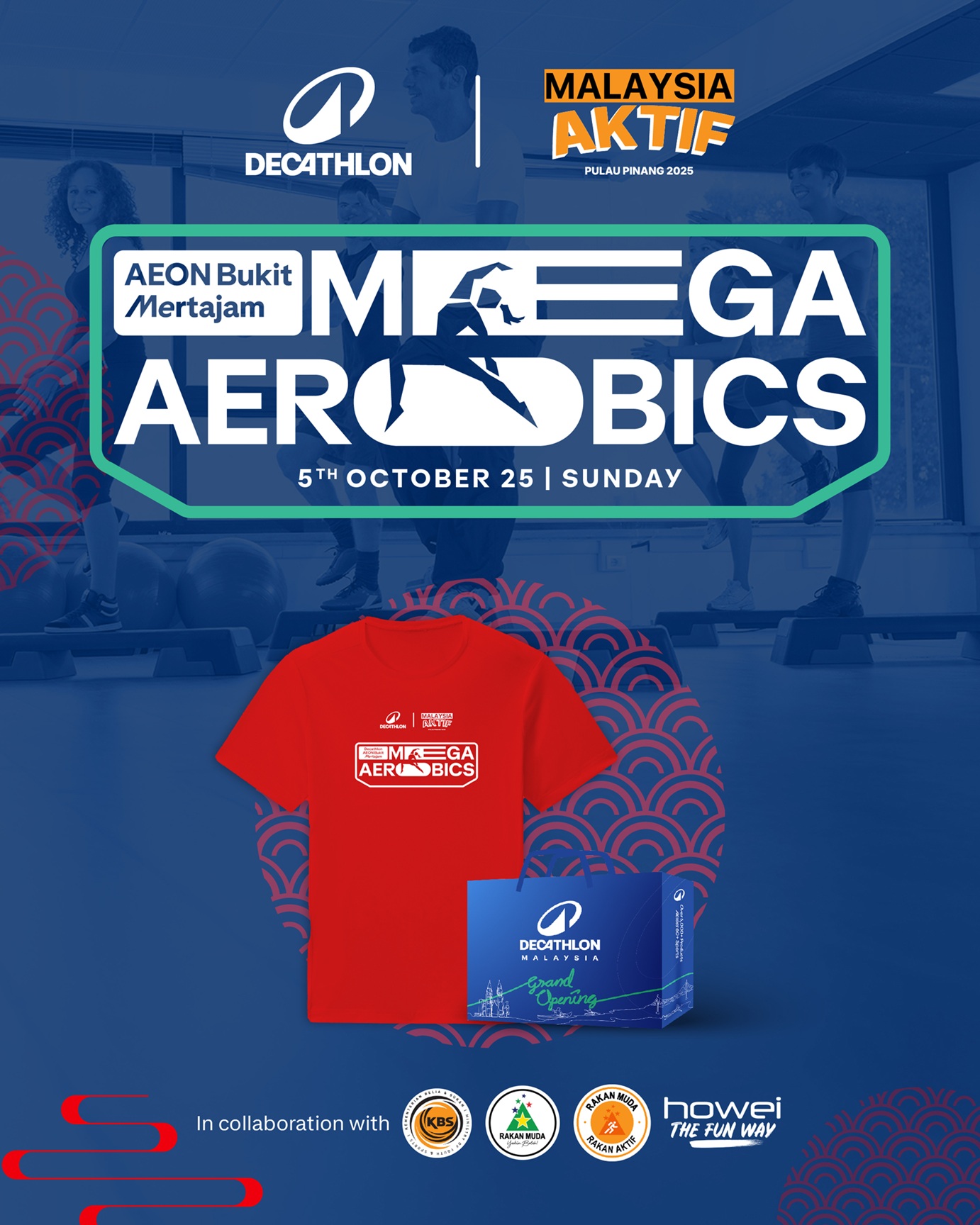 Decathlon X Malaysia Aktif Mega Aerobics 2025 | Howei Online Event Registration
